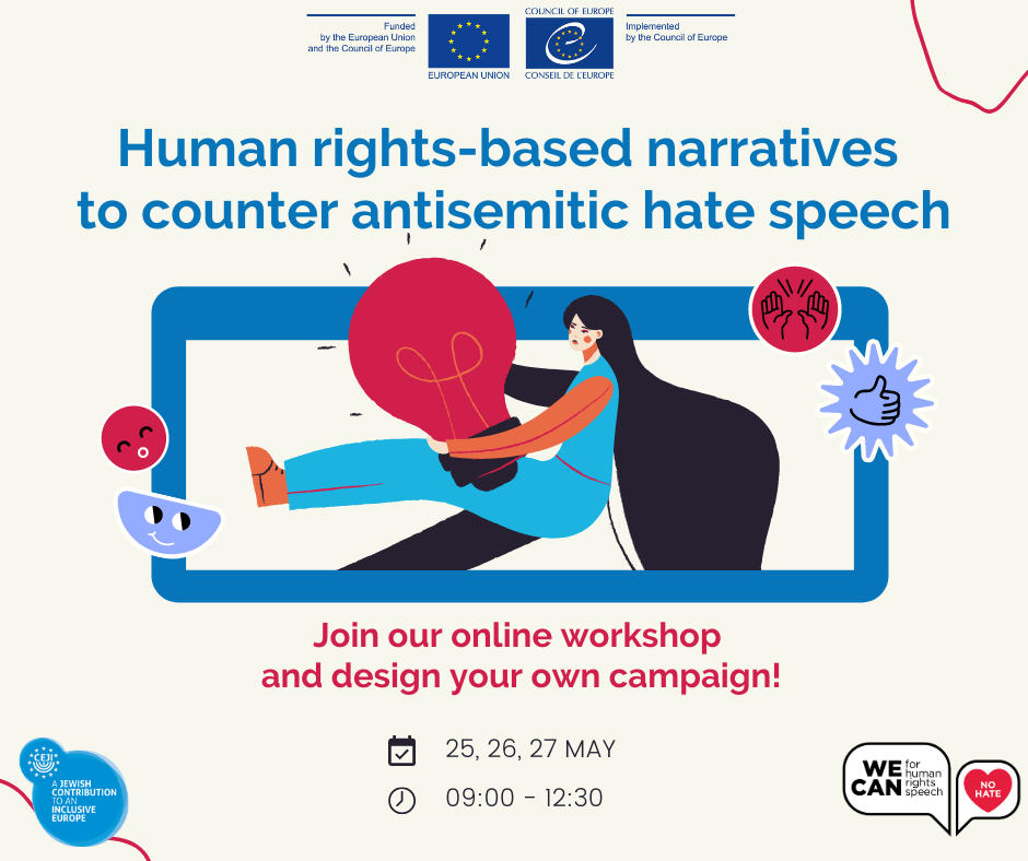 Workshop: Building human rights narratives to counter antisemitic hate speech | CEJI