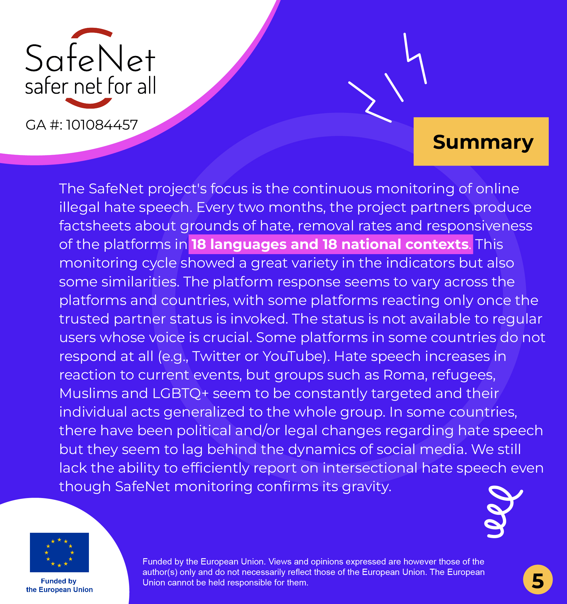 SafeNet presents its first fact sheets | CEJI